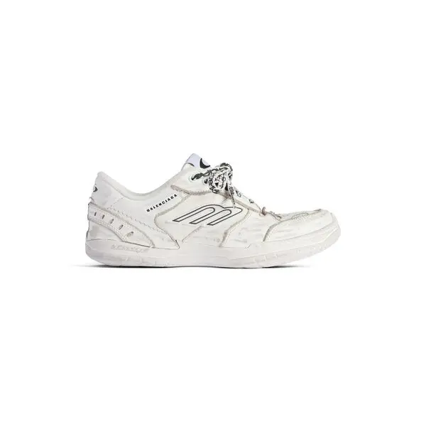 Balenciaga Hamptons Medium Worn-out Sneakers - White