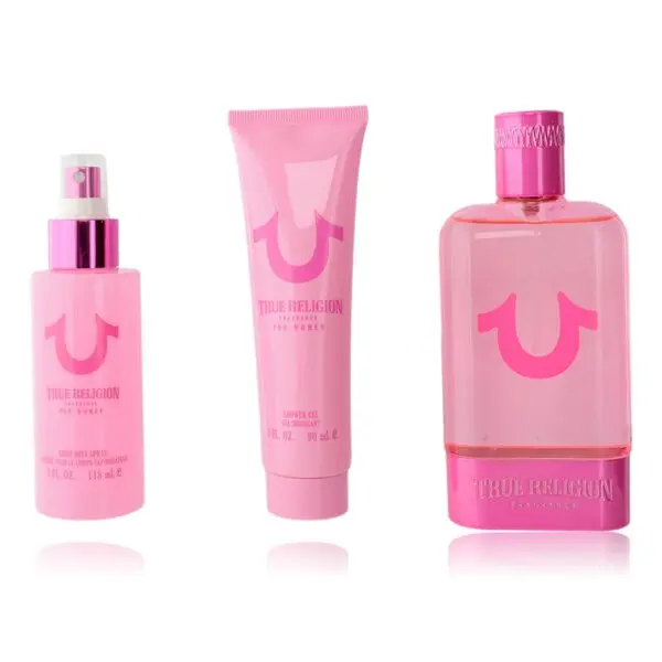 True Religion Fragrance Set: 3.4 Oz Edp Spray + 4.0 Oz Body Mist + 3.0 Oz Shower Gel - Default
