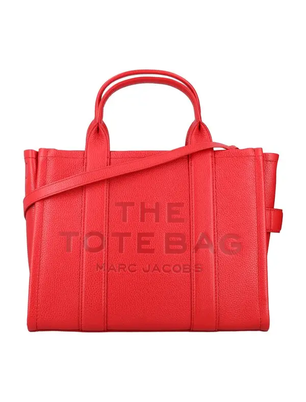 Marc Jacobs Medium Leather Tote Bag - True Red