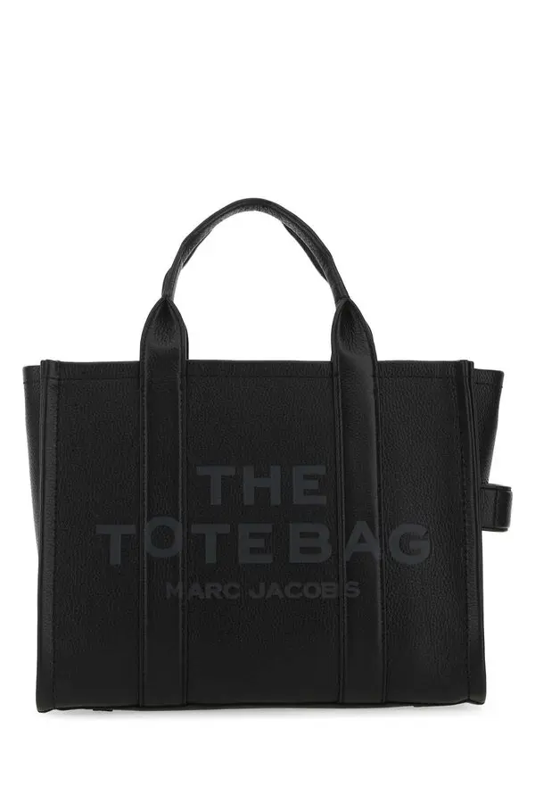 Marc Jacobs Leather Medium Tote Bag - Black