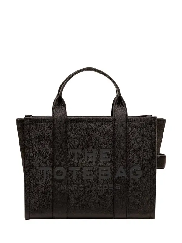 Marc Jacobs Leather Medium Tote Bag - Black