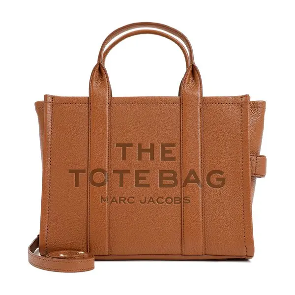 Marc Jacobs The Leather Medium Tote Bag - Buff