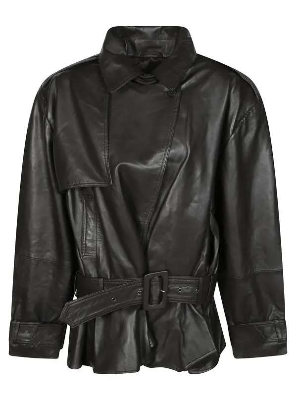 ROTATE BY BIRGER CHRISTENSEN Biker Leather Jacket