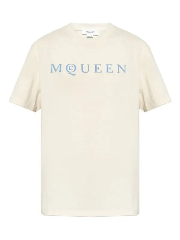 Alexander McQueen Flocked Graphic T-shirt