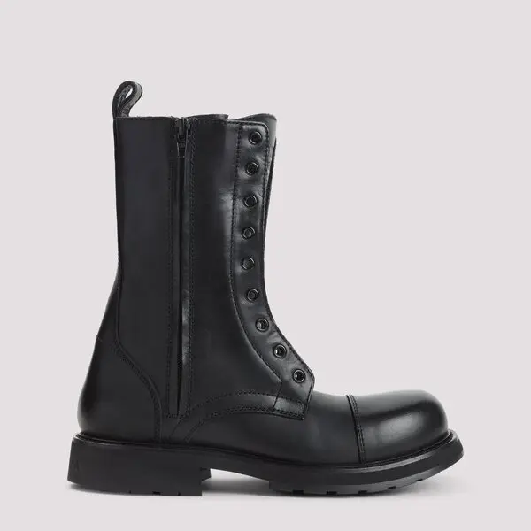 Balenciaga Truck Lace-up Boots - Black