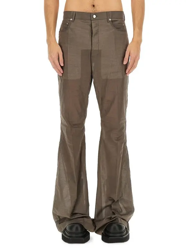 Rick Owens Bootcut Trousers - Grey