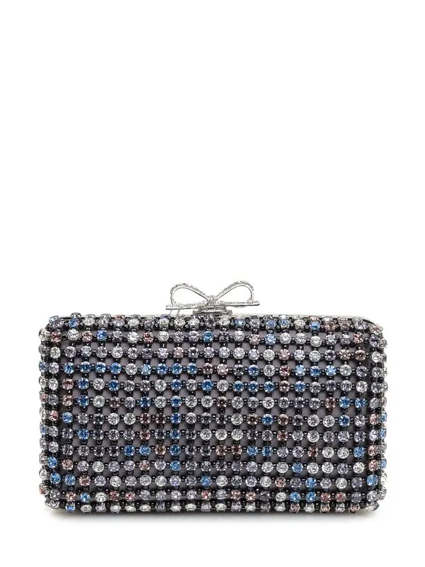 SELF-PORTRAIT Embellished Mini Clutch Bag - Multi Coloured