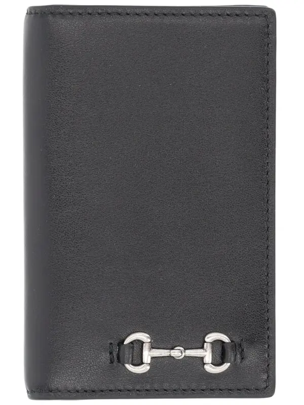 Gucci Horsebit 1955 Small Wallet In Gg Supreme - Black