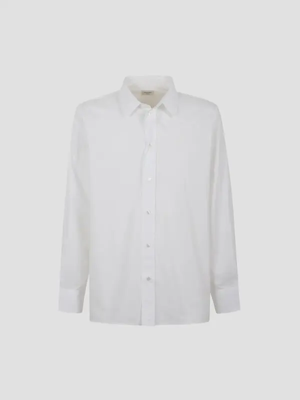 Saint Laurent Cassandre Button-up Shirt - Blanc