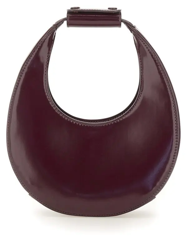 Staud Mini Moon Crescent Top-handle Shoulder Bag - Bordeaux