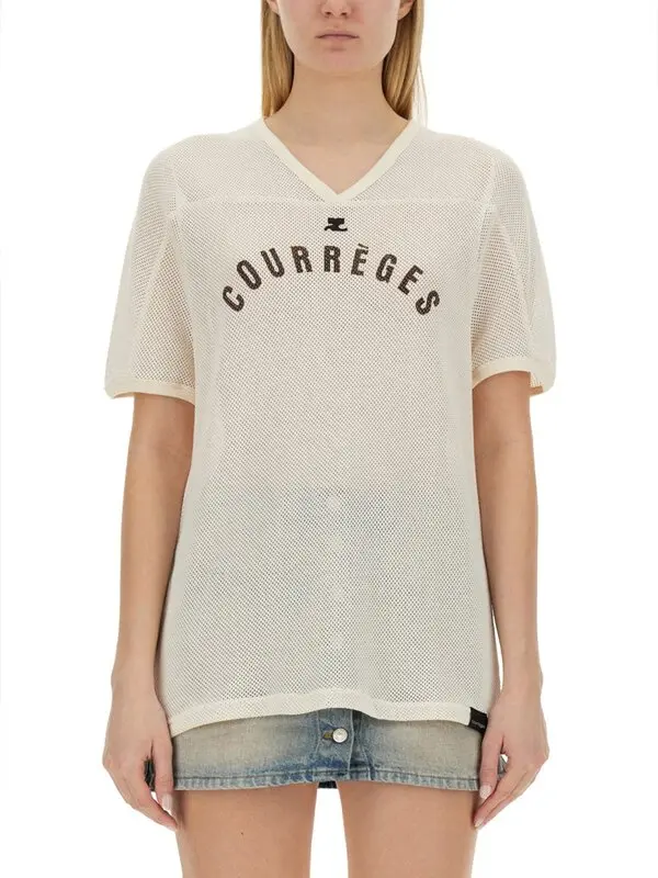 COURREGES T-shirt With Logo