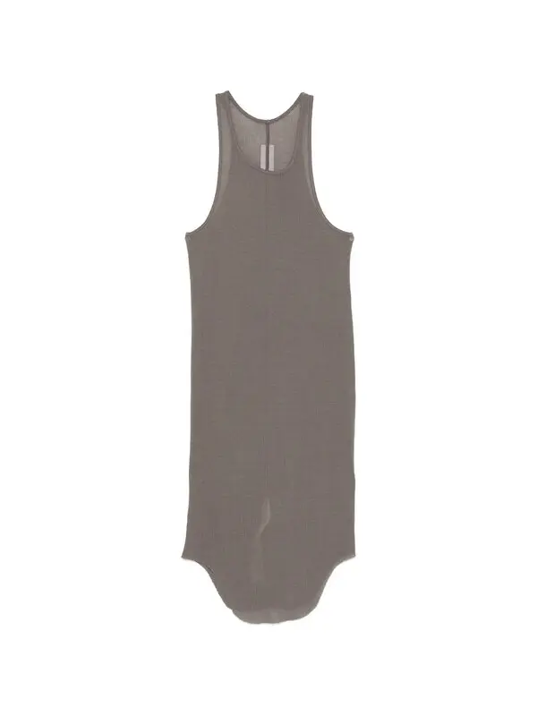 Rick Owens Ribbed Texture Sleeveless Top Size - Grey