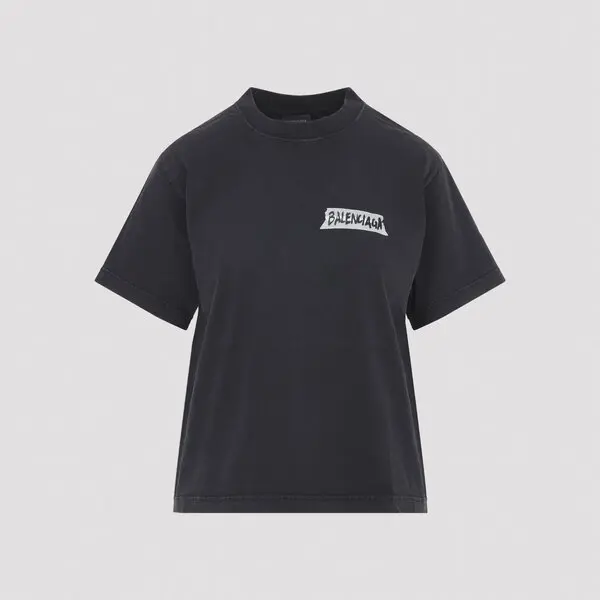 Balenciaga Medium Fit T-shirt - Black