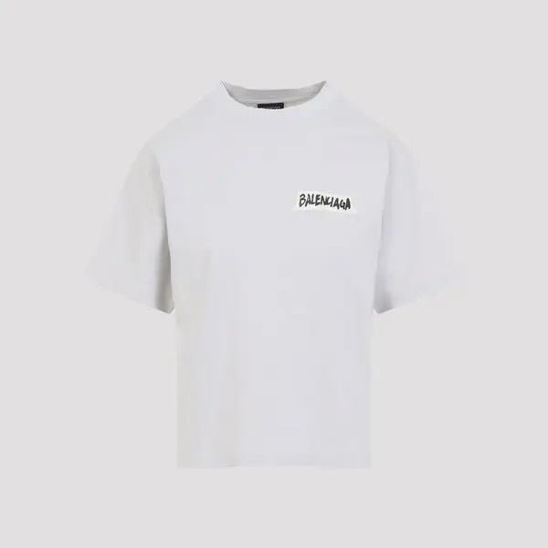Balenciaga Medium Fit Cotton T-shirt - White