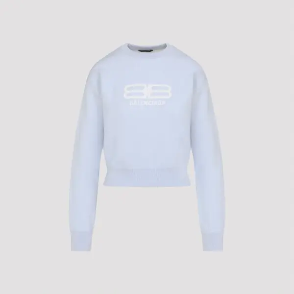 Balenciaga Cropped Wool Pullover