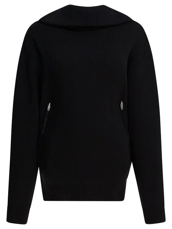 Balenciaga Back-to-front Relaxed Fit Sweater - Black