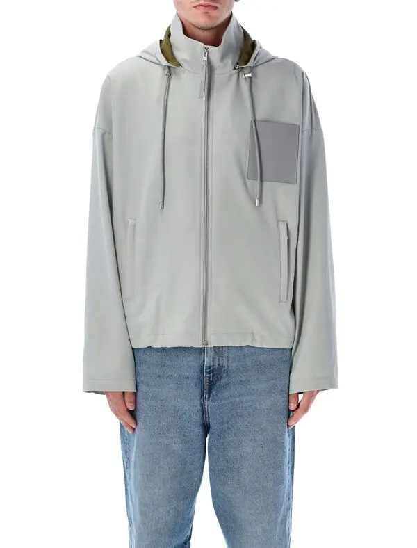 Loewe Hooded Cotton Jacket - Grey