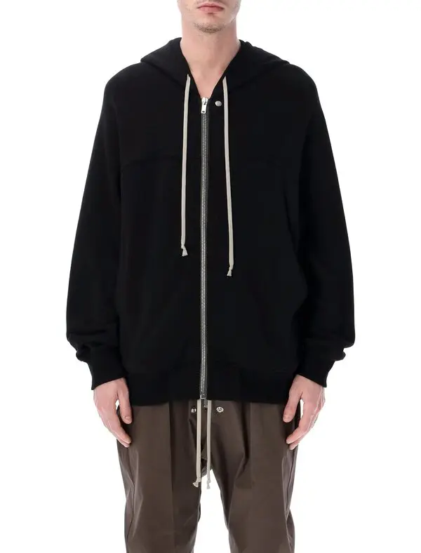 Rick Owens Zip-up Cotton Hoodie