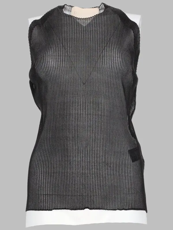 CIRCUS HOTEL Sleeveless Lurex Top