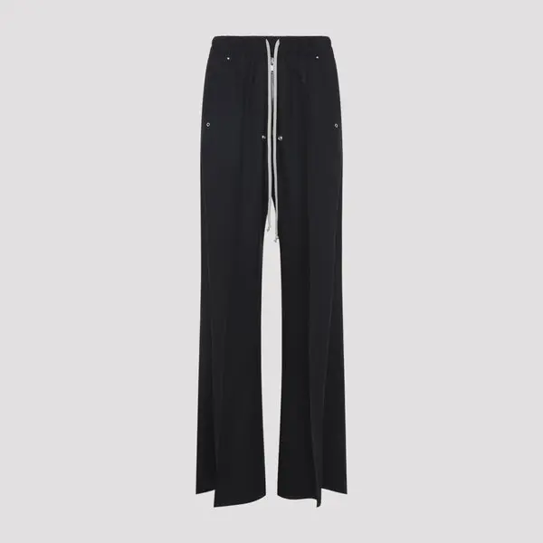 Rick Owens Mastodon Stretch-wool Wide-leg Pants - Black