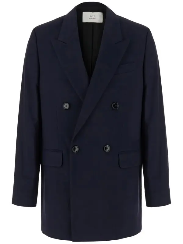 AMI Paris Wool Serge Doublebreasted Blazer