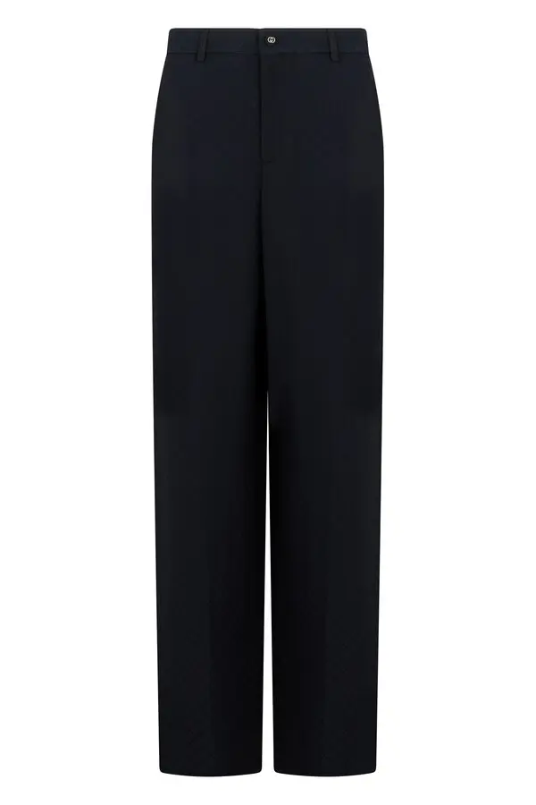 Gucci Wide Cut Geometric Pattern Pants Female