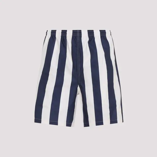 AMI Paris Striped Swim Shorts