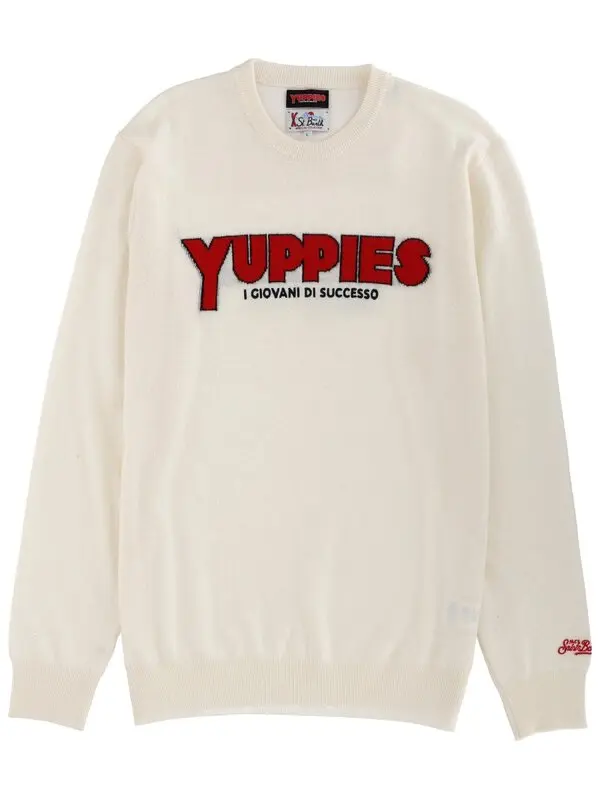 MC2 SAINT BARTH Graphic Knit Sweater - Grey