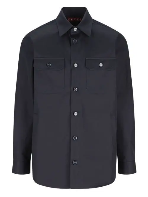 Gucci Classic Button-up Shirt In Size - Blue