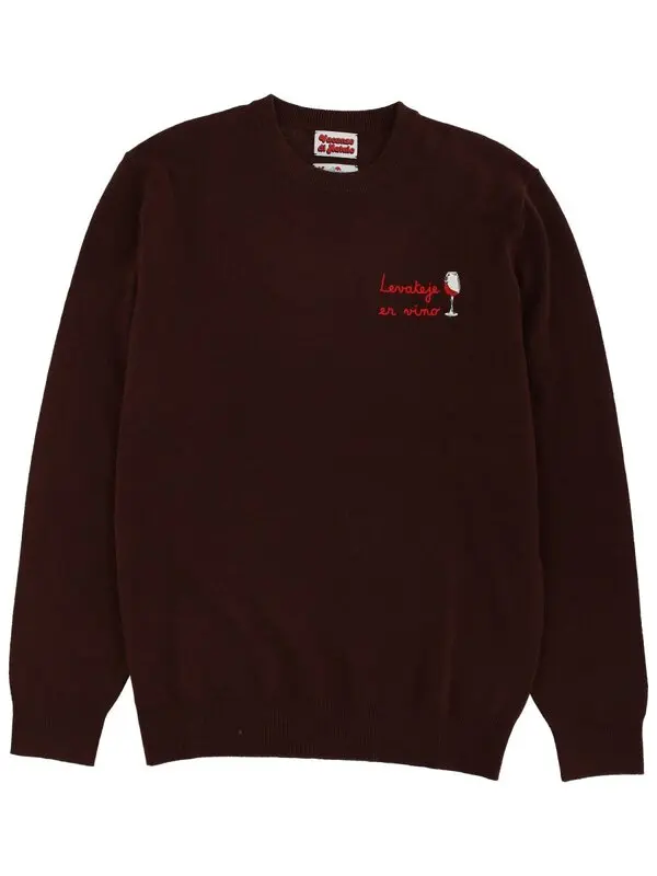 MC2 SAINT BARTH Wool Crewneck Sweater - Brown