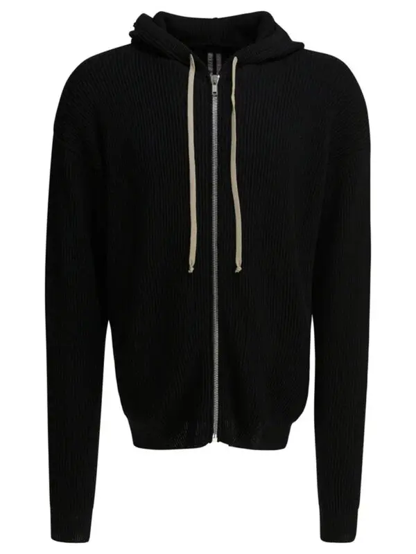 Rick Owens Zip-up Hoodie - Black