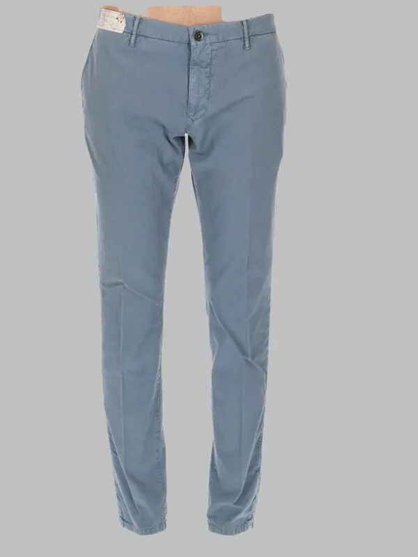 Incotex Tailored Comfort Trousers With Logo Detail - Grey
