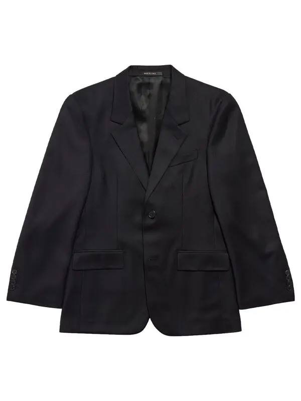 Balenciaga Elegant Wool Blend Jacket For