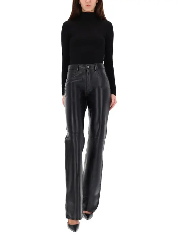 HAIKURE Star Denim & Leather Trousers