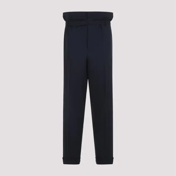 Saint Laurent Wool Straight Leg Pants