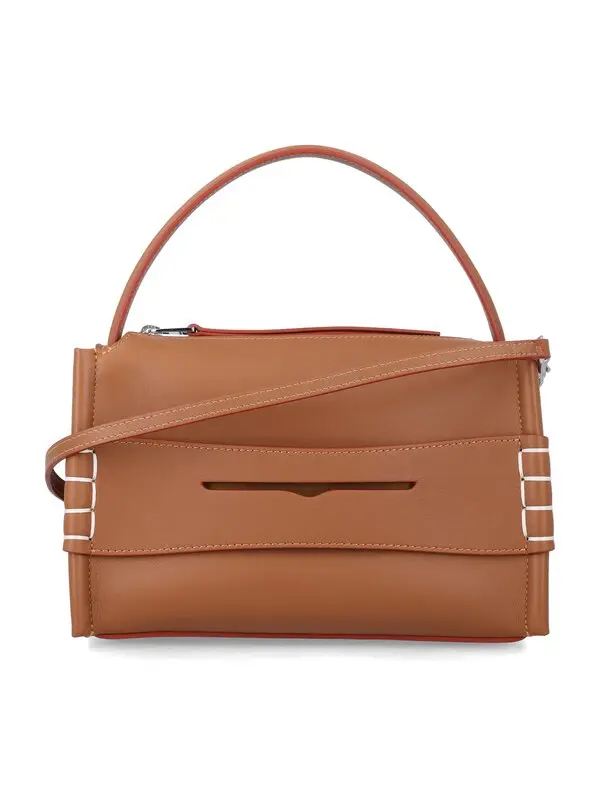 JW Anderson Small Leather Loafer Bag - Brown