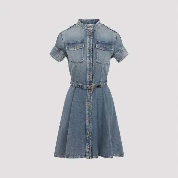 Alexander McQueen Denim Mini Dress