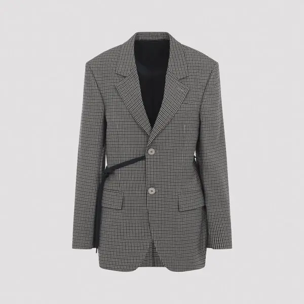 Balenciaga Wrap Tailored Jacket - Brown