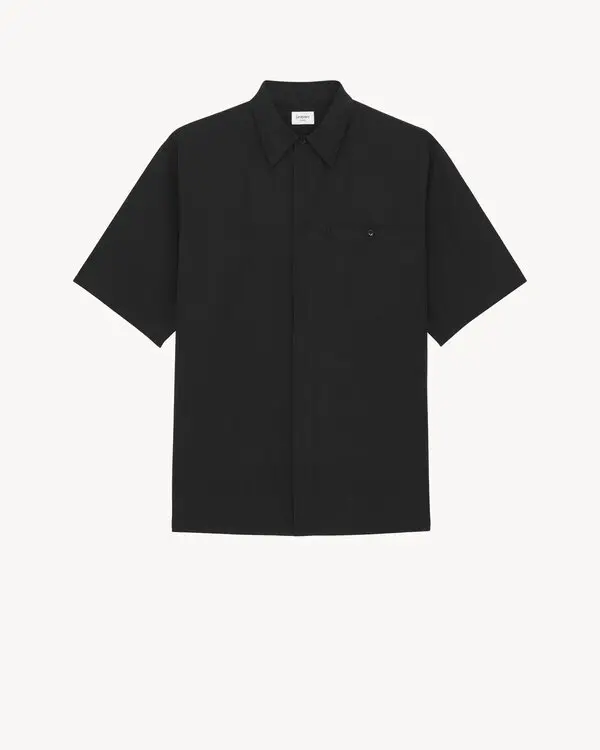 Saint Laurent Stylish Long Sleeve Shirt - Black