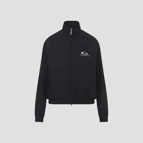 Balenciaga Loop Sports Icon Tracksuit Jacket - Black