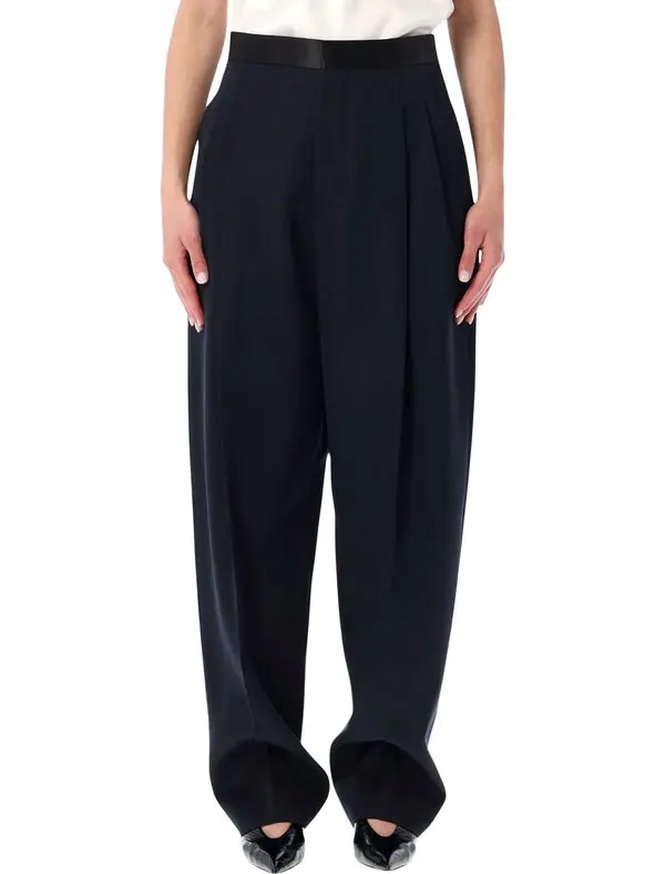 Bottega Veneta Wide Leg Trousers - Blue