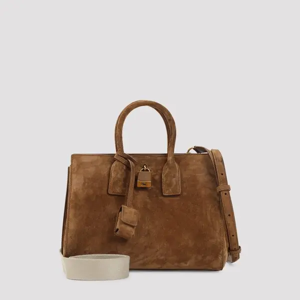 Saint Laurent Sac De Jour Mini Suede Top-handle Bag
