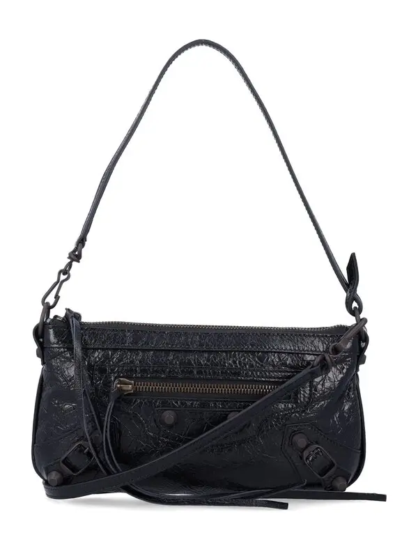 Balenciaga Mini Luxe Leather Handbag - Nero