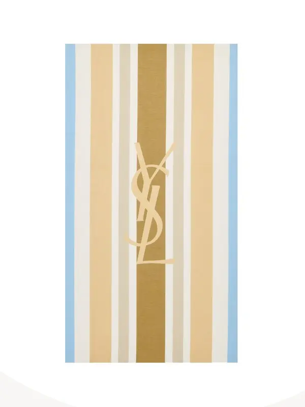 Saint Laurent Cassandre Signature Smooth Trim Scarf 100 X 180 Cm