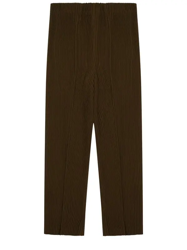 Issey Miyake Pleated Trousers - Brown