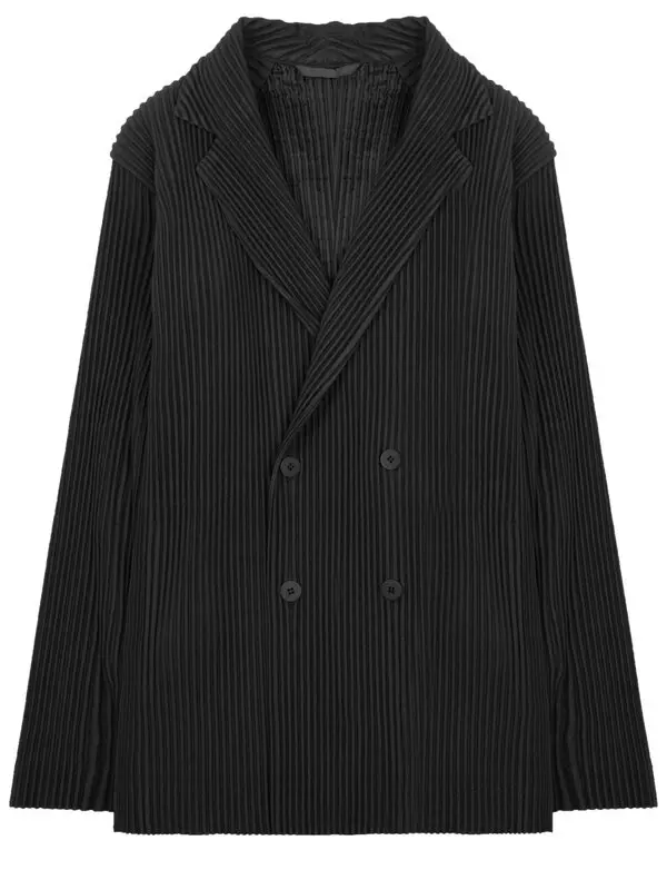 Issey Miyake Homme Plissé Tailored Pleats Jacket - Black