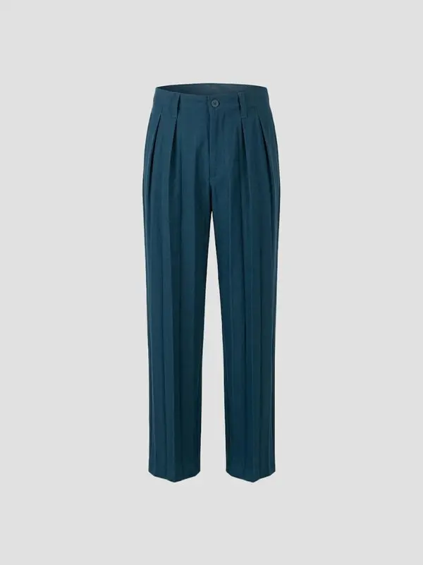 Issey Miyake Pleated Polyester Trousers