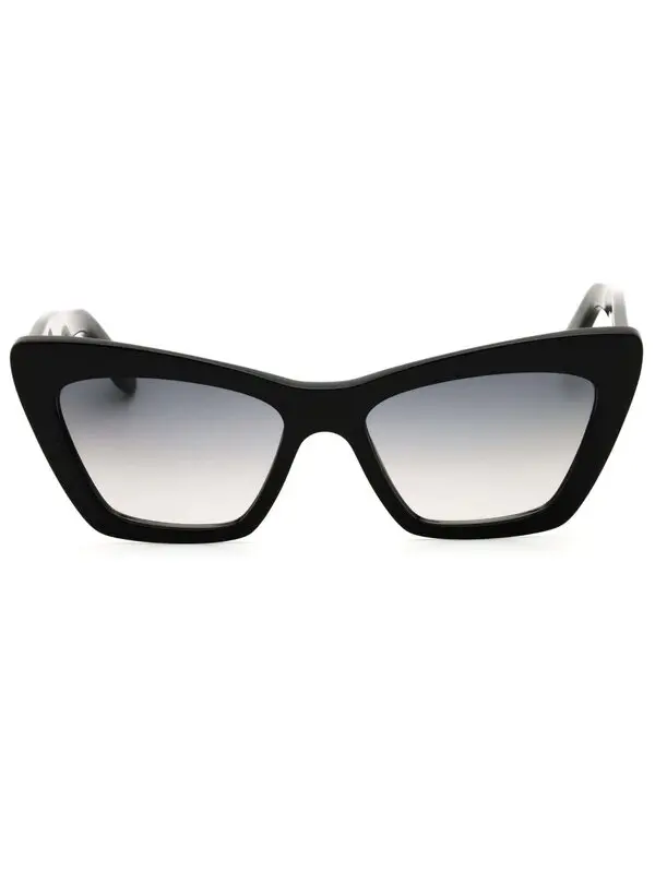 FERRAGAMO Cat Eye Sunglasses Sleek Style For - Black/grey Gradient