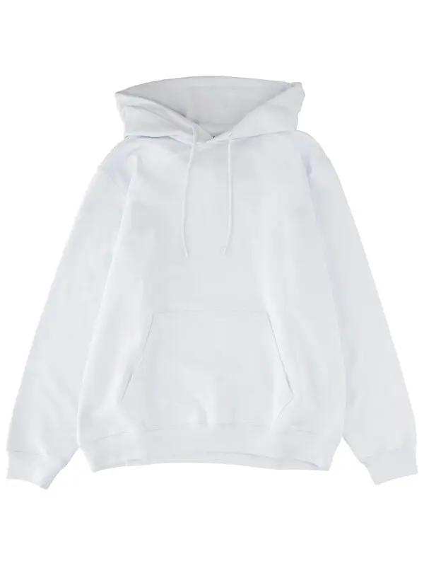 MSGM Cotton Oversized Hoodie - White