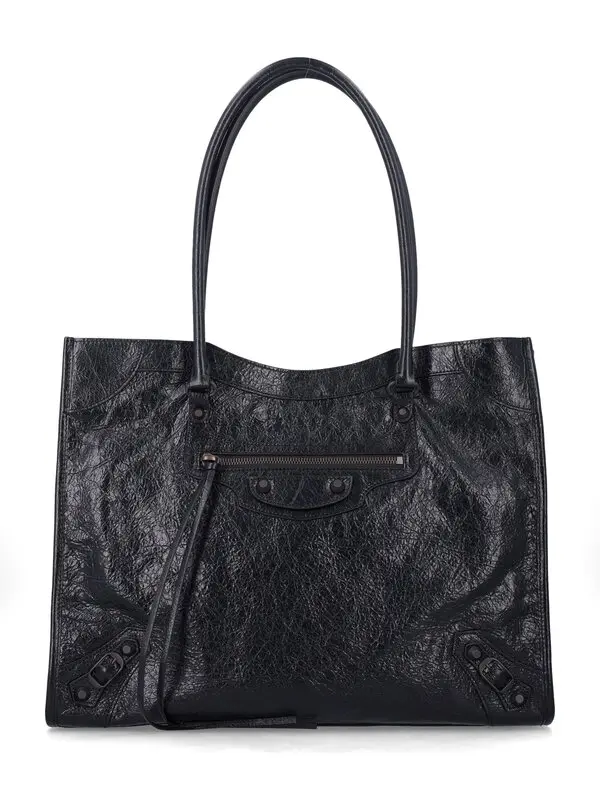 Balenciaga Mini Luxe Leather Bag - Nero